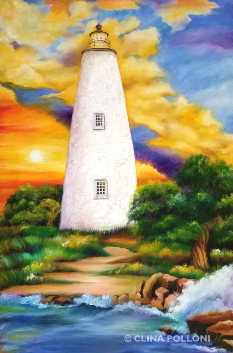 Lighthouses Oil Paintings « Clina Polloni Art