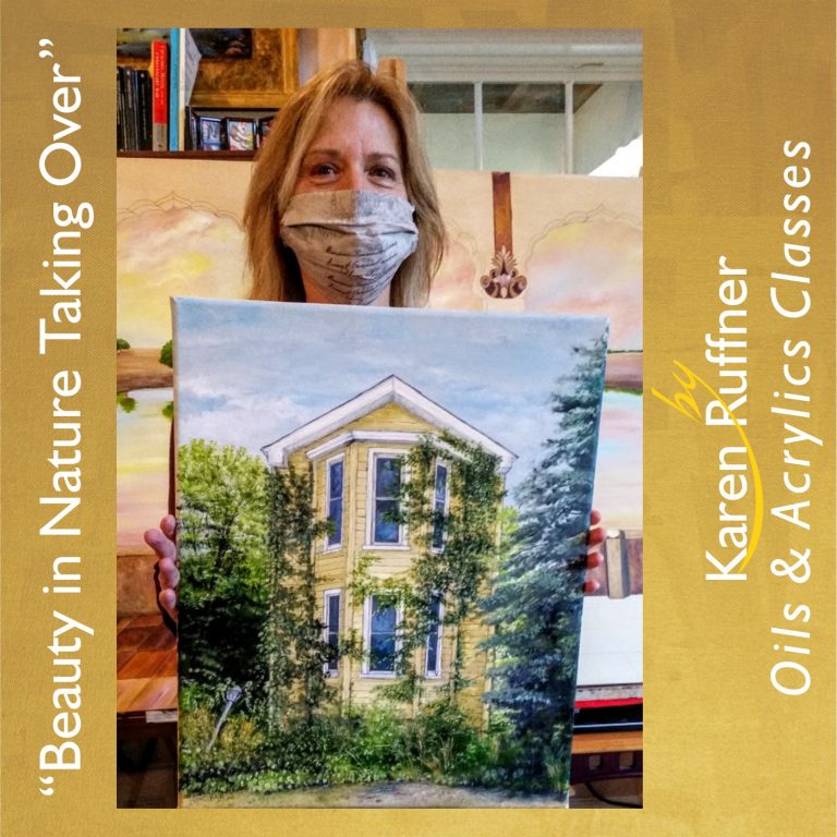 Karen Ruffner Beauty in Nature Taking Over Painting - Clina Polloni Art