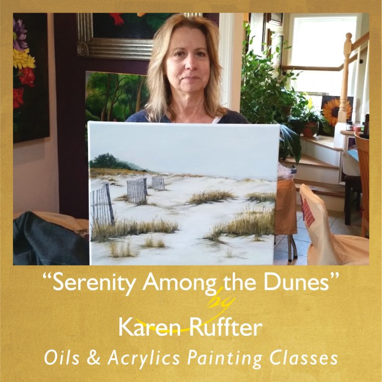 Karen Ruffner-Serenity Among the Dunes 2022 - Clina Polloni Art